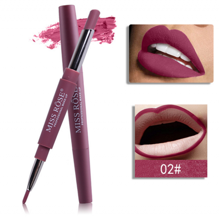 Miss Rose High Pigment Double-Sided 2 in 1 Lip Liner and Lipstick – 02 ...