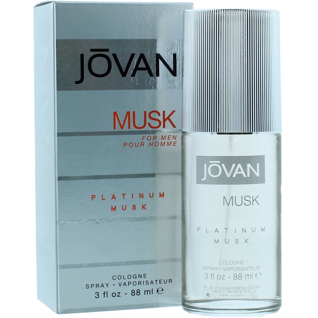 Jovan Platinum Musk Cologne Spray for Men 88ml | Glowii