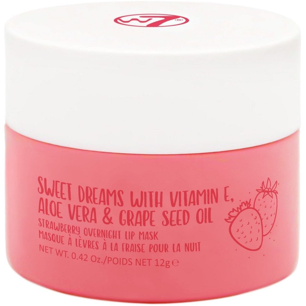 W7 Sweet Dreams Strawberry Overnight Lip Mask 12g | Glowii